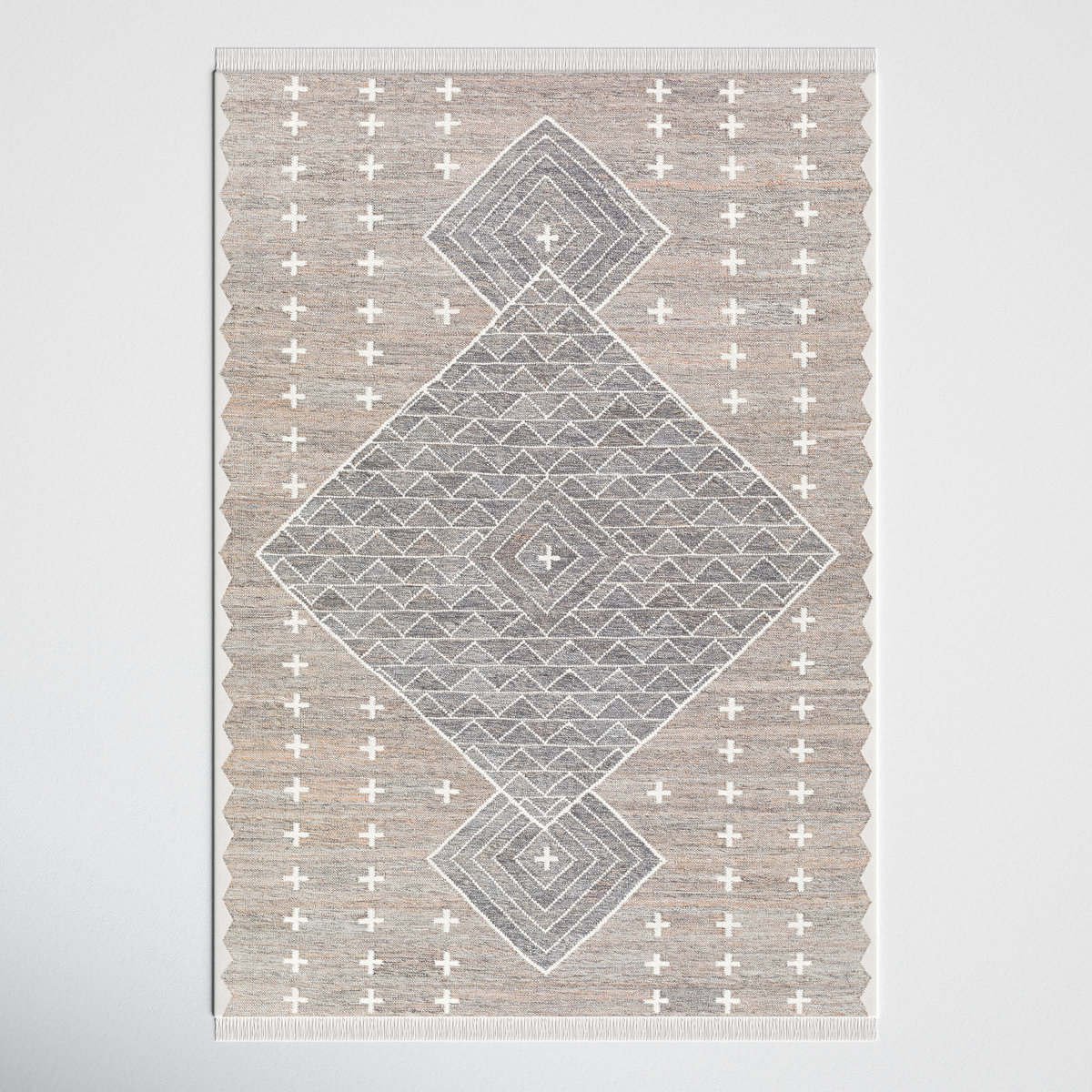 Joss & Main Malti Moroccan Handmade Beige/Gray/Charcoal Area Rug & Reviews | Joss & Main